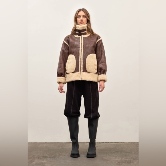 Moon River | Jackets & Coats | Moon River Faux Shearling Fur Suede ...